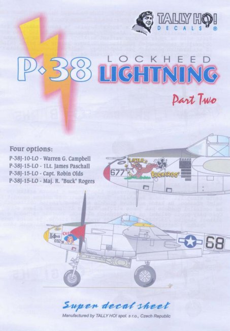 review Tally Ho! Decals 1/72 & 1/48 Lockheed P-38 Lightning Part 2 ...