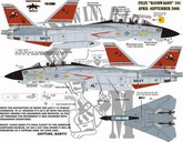 Fightertown Decals 1/32 VF-31 "Tomcatters" F-14D Felix 101 decal sheet