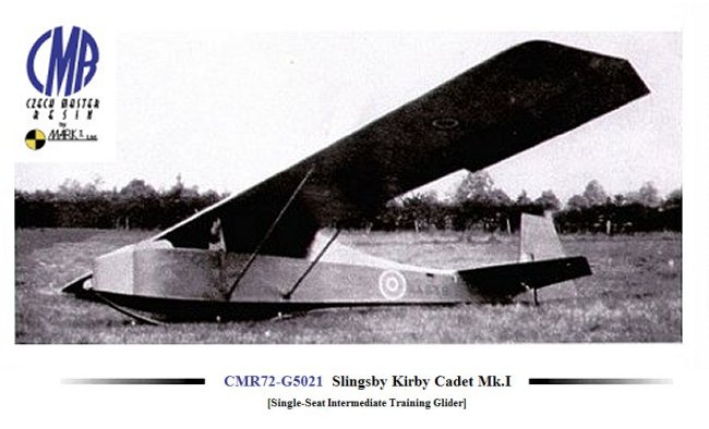 Czech Master Resin 1/72 Slingsby Kirby Cadet Mk.I model kit